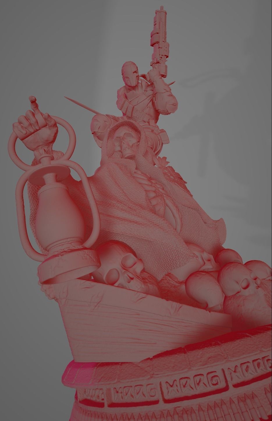 Deathstroke VS Grim Reaper - DC - Deadpool Half Brother 3D model 3D ...