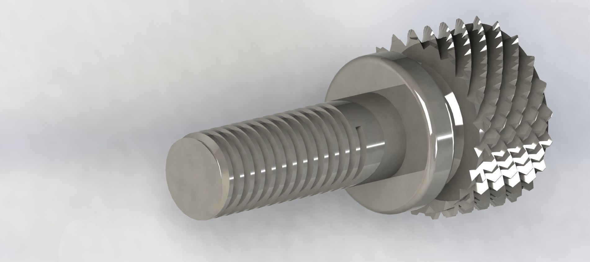 Knurling Screw 3D model | CGTrader