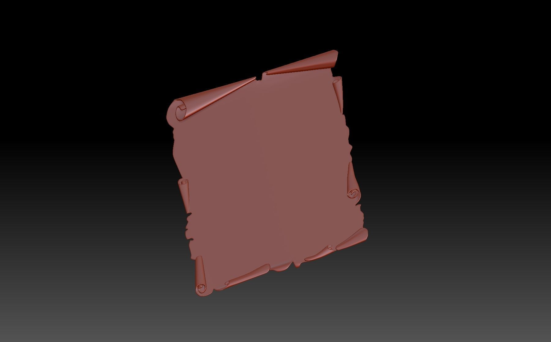 Parchment scroll 3D model 3D printable | CGTrader