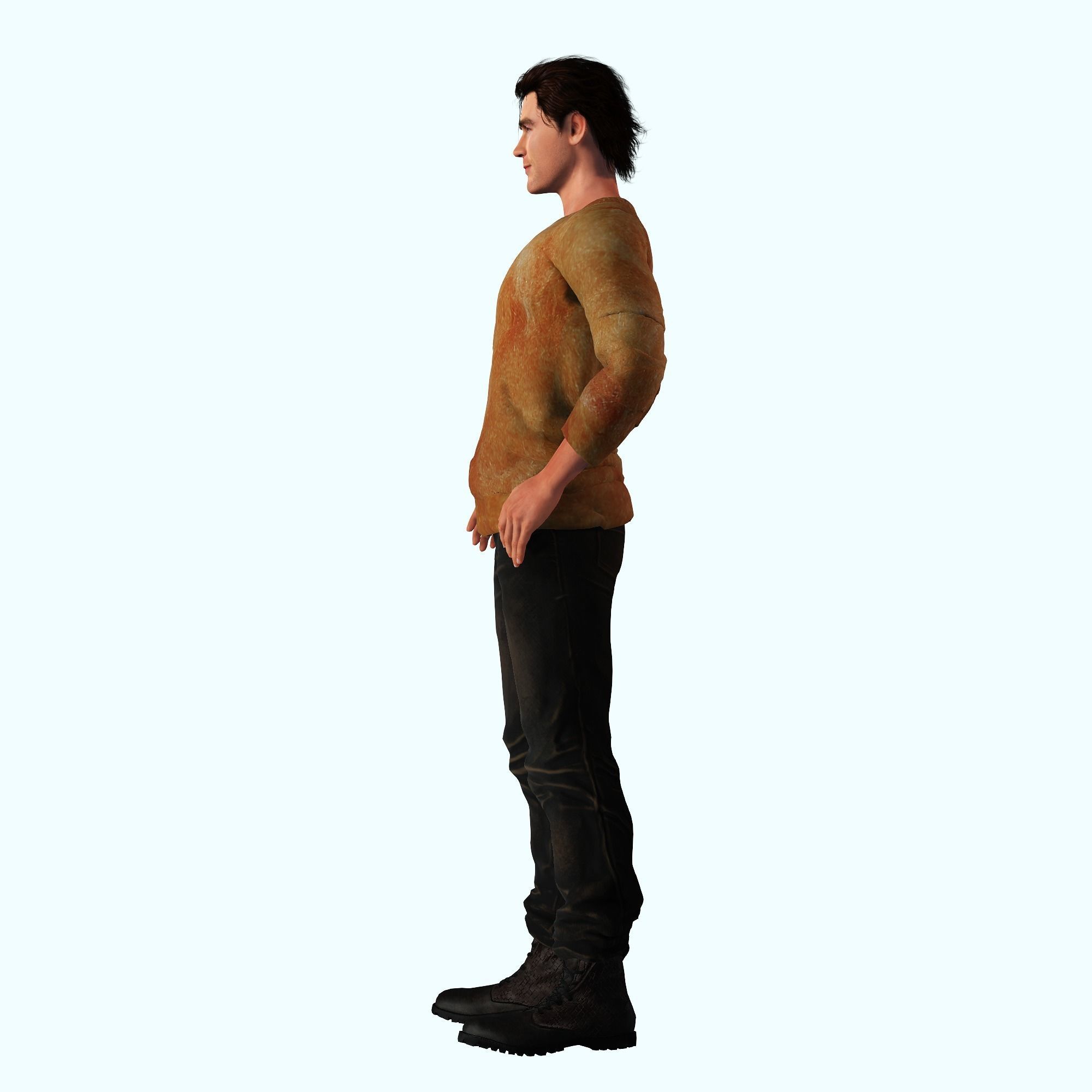 3D model Chris Hemsworth 3D Rigged model ready for animation VR / AR ...