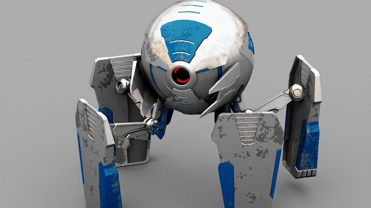 Ball Droid rigged - animated character 3D model animated rigged | CGTrader