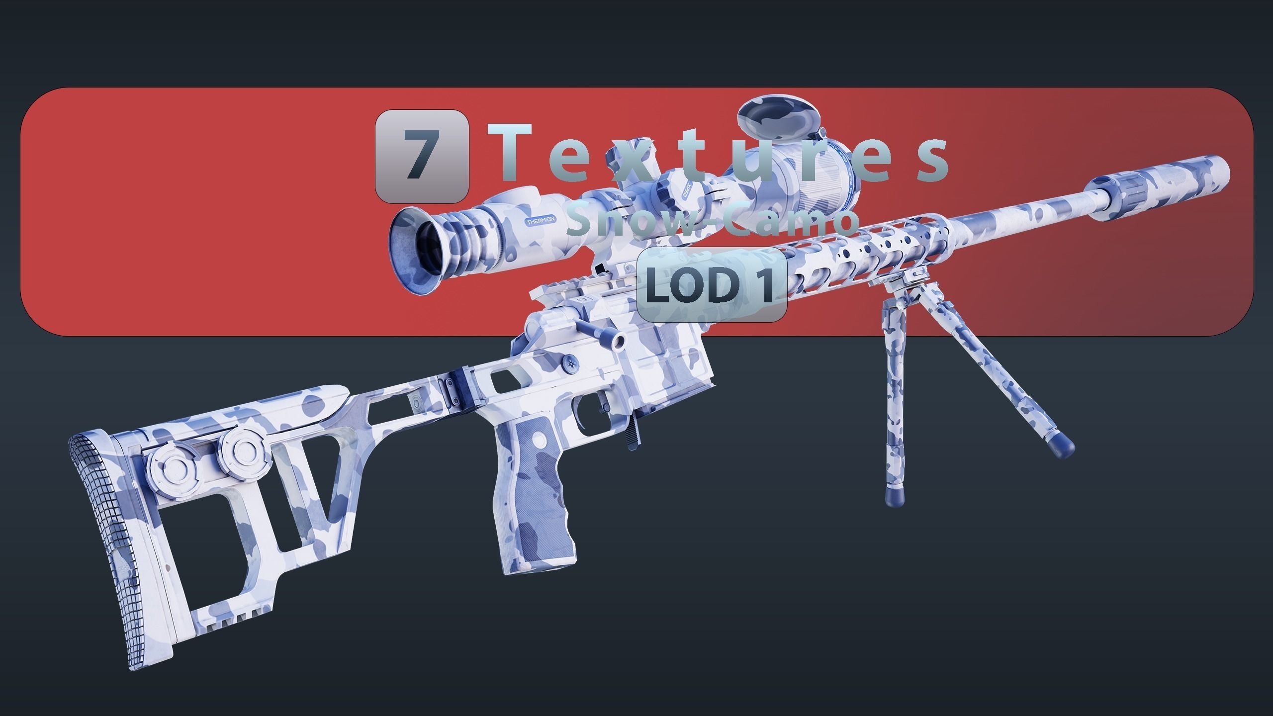 3D model Sniper Rifle DVL-10-M2-Urbana - 5 Attachments - Vol - 00 VR ...