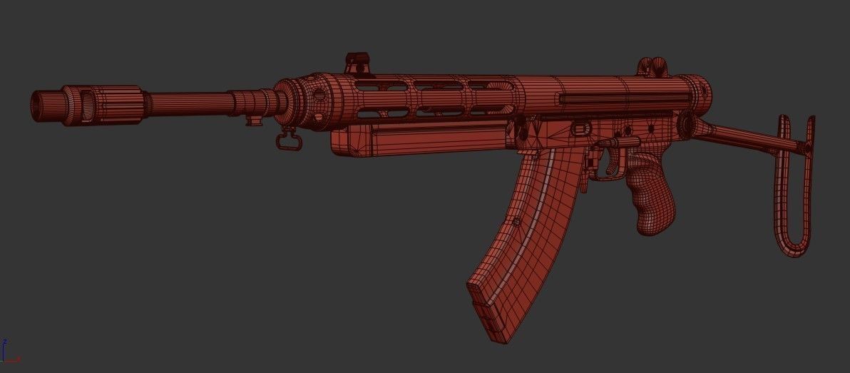 3D model Vargo 52 - Assault Rifle VR / AR / low-poly | CGTrader