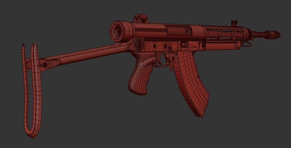 3D model Vargo 52 - Assault Rifle VR / AR / low-poly | CGTrader