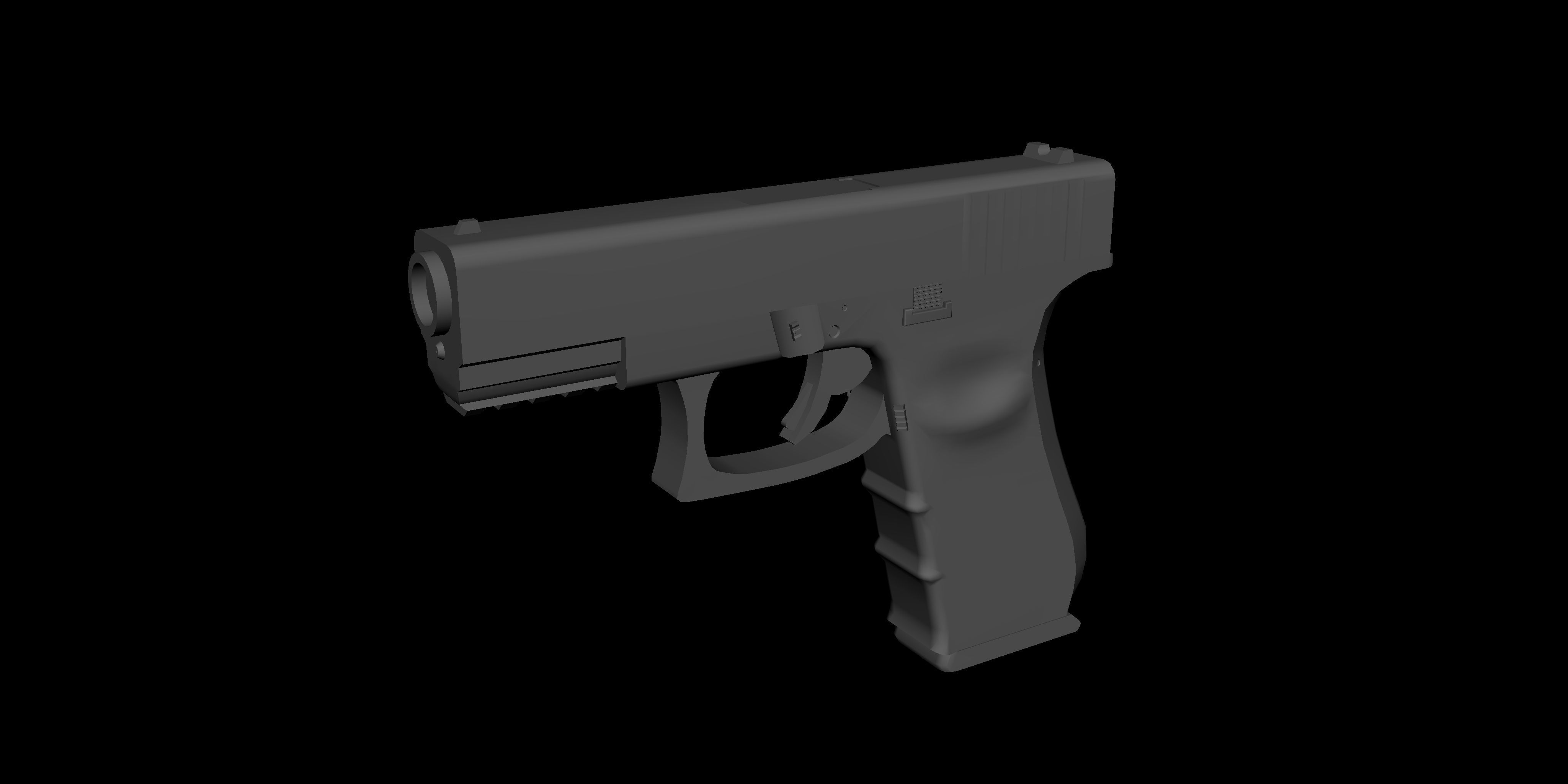 3D model Glock 21 3D model low-poly and high-poly VR / AR / low-poly ...