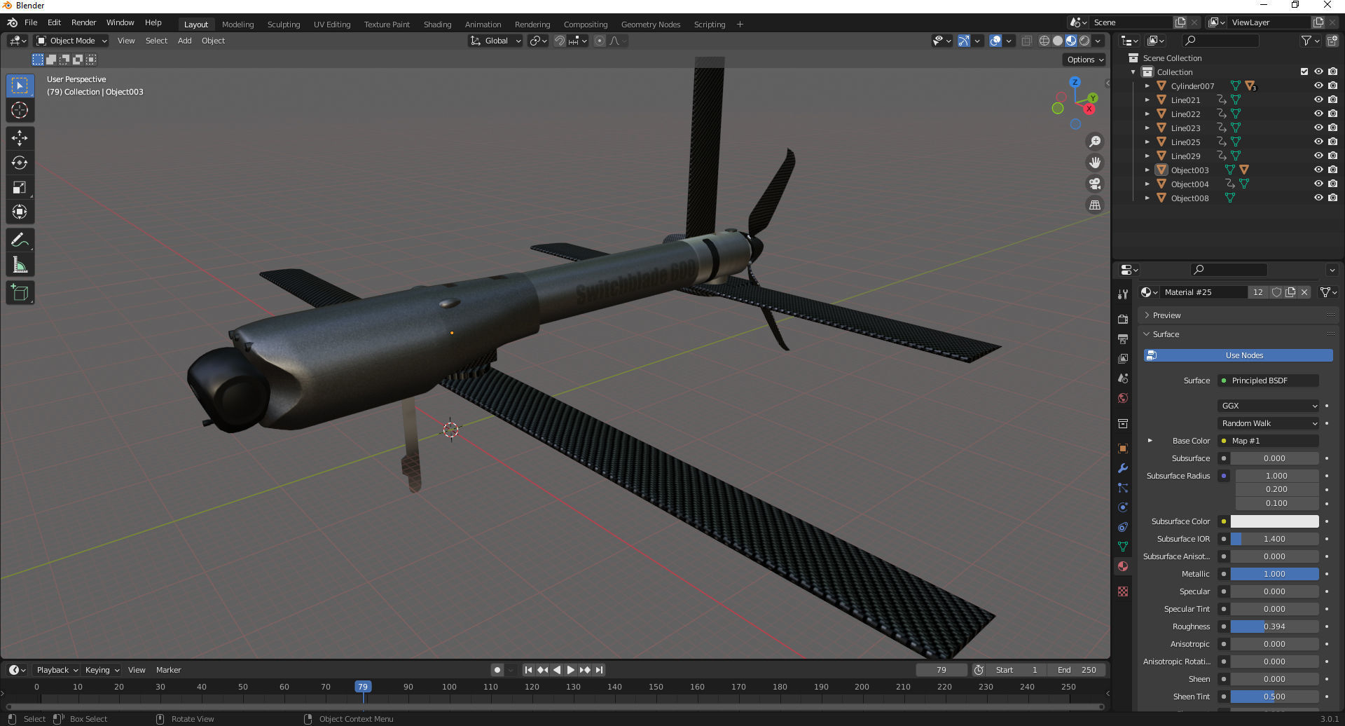 3D model UAV Switchblade 600 VR / AR / low-poly | CGTrader