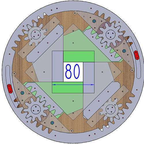 SL4BLSH80A Laser Cut Sliding Iris Diaphragm mechanical shutter 3D model ...