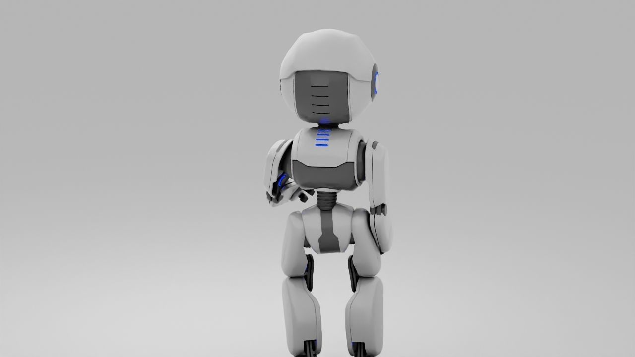 Droid rigged - animated character 3D model animated rigged | CGTrader