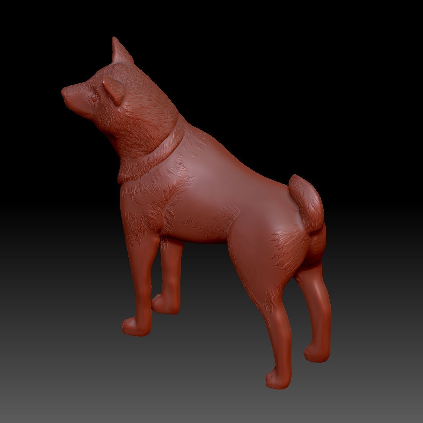 Shiba inu 3D model 3D printable | CGTrader