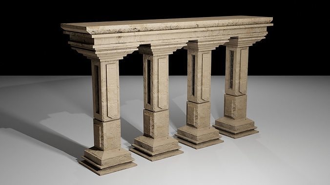 3D model Pillars of ancient greece VR / AR / low-poly | CGTrader