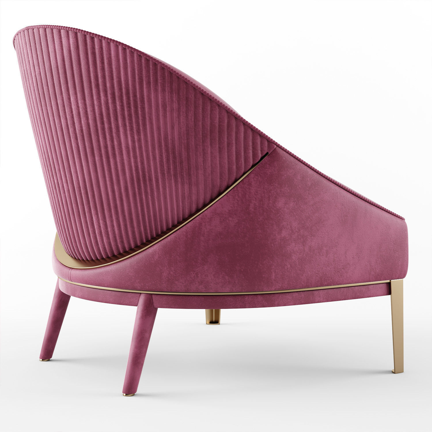 Visionnaire RosemaryUpholstered fabric armchair 3D model | CGTrader