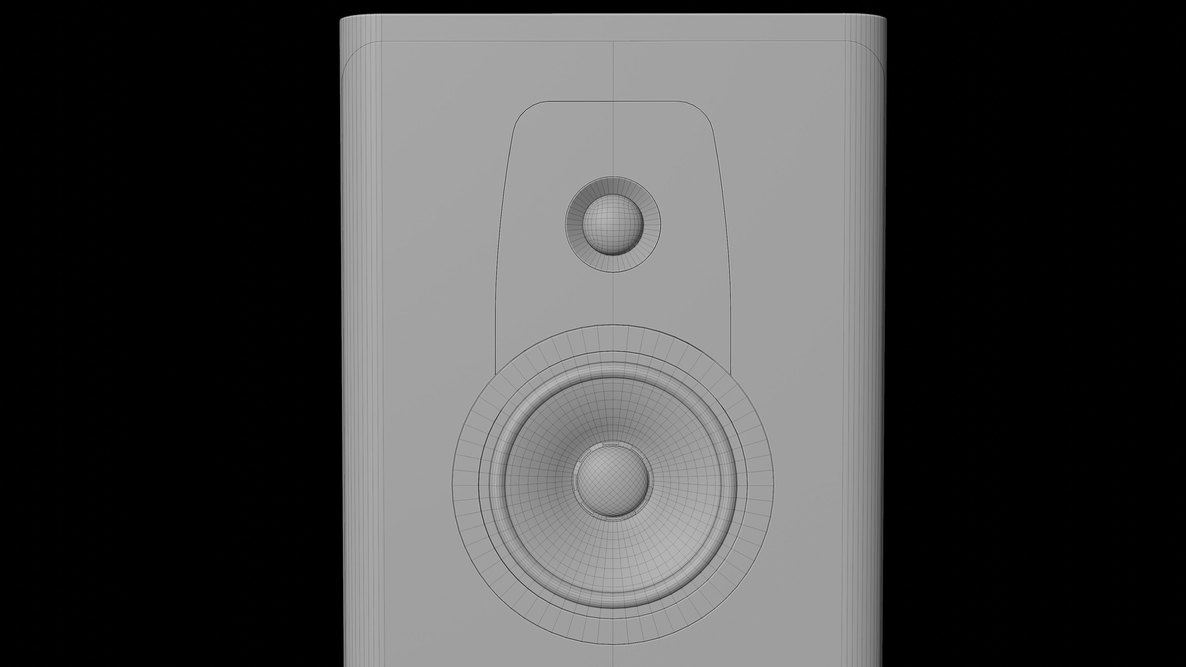Dynaudio speakers and power amplifier 3D model | CGTrader
