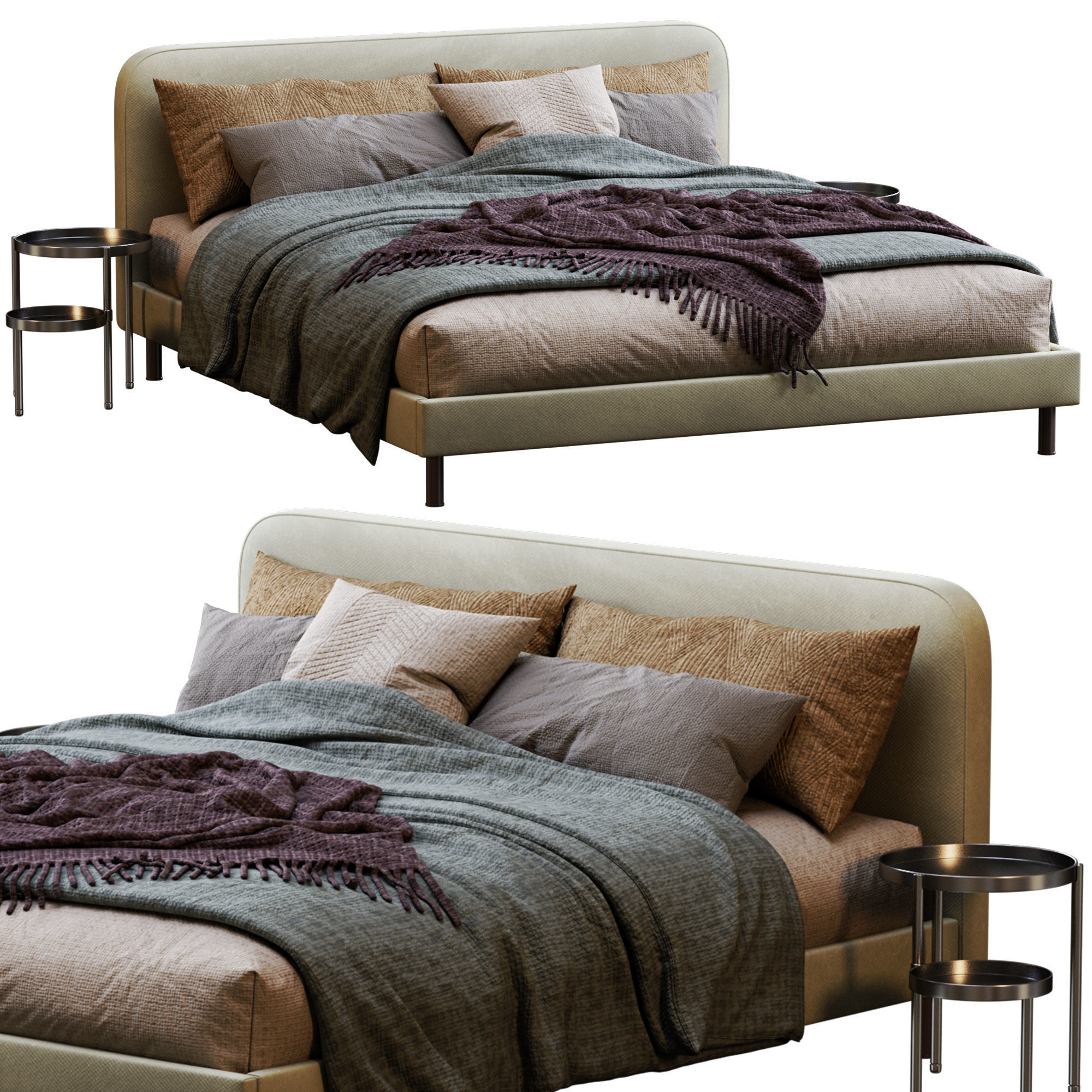 Made Bed Besley 3D model | CGTrader