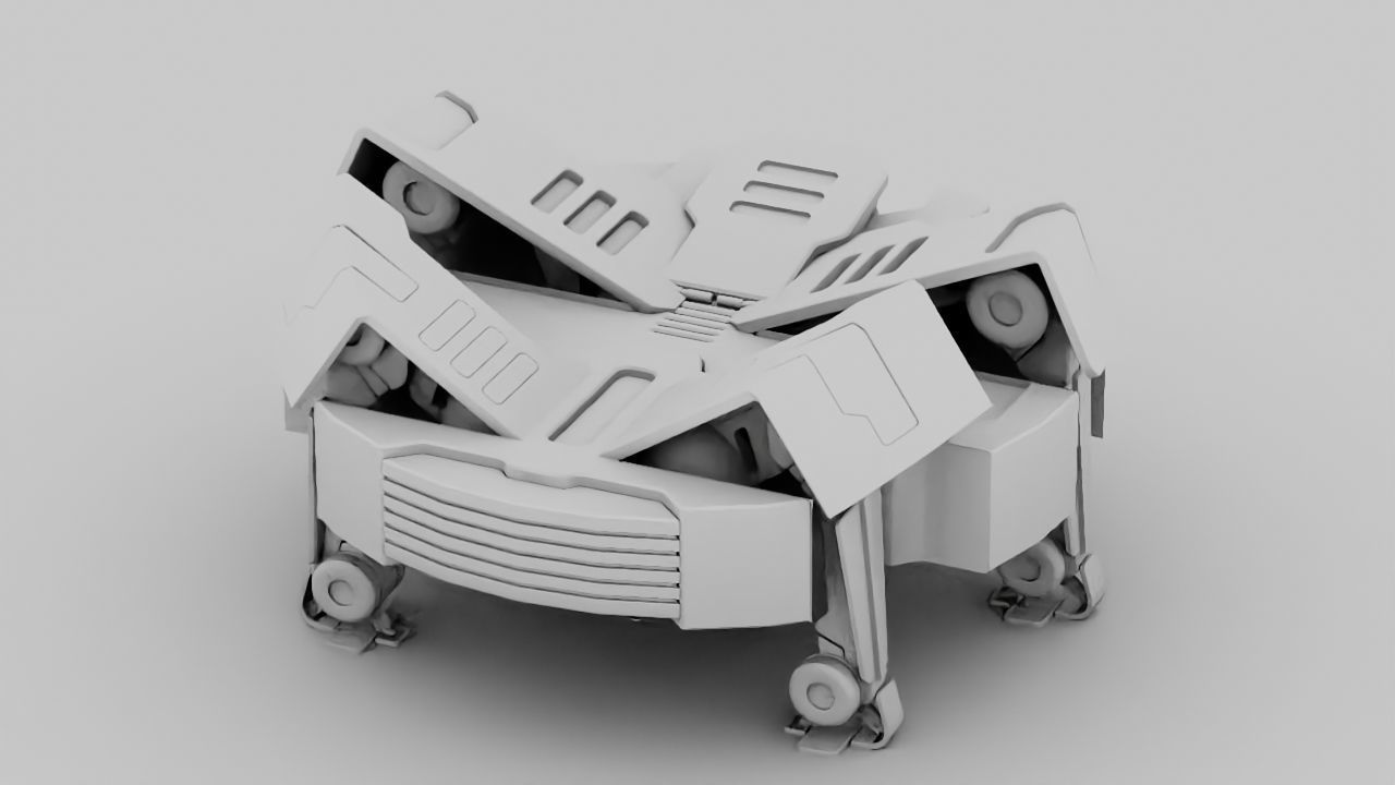 Spy robot rigged - animated 3D model animated rigged | CGTrader