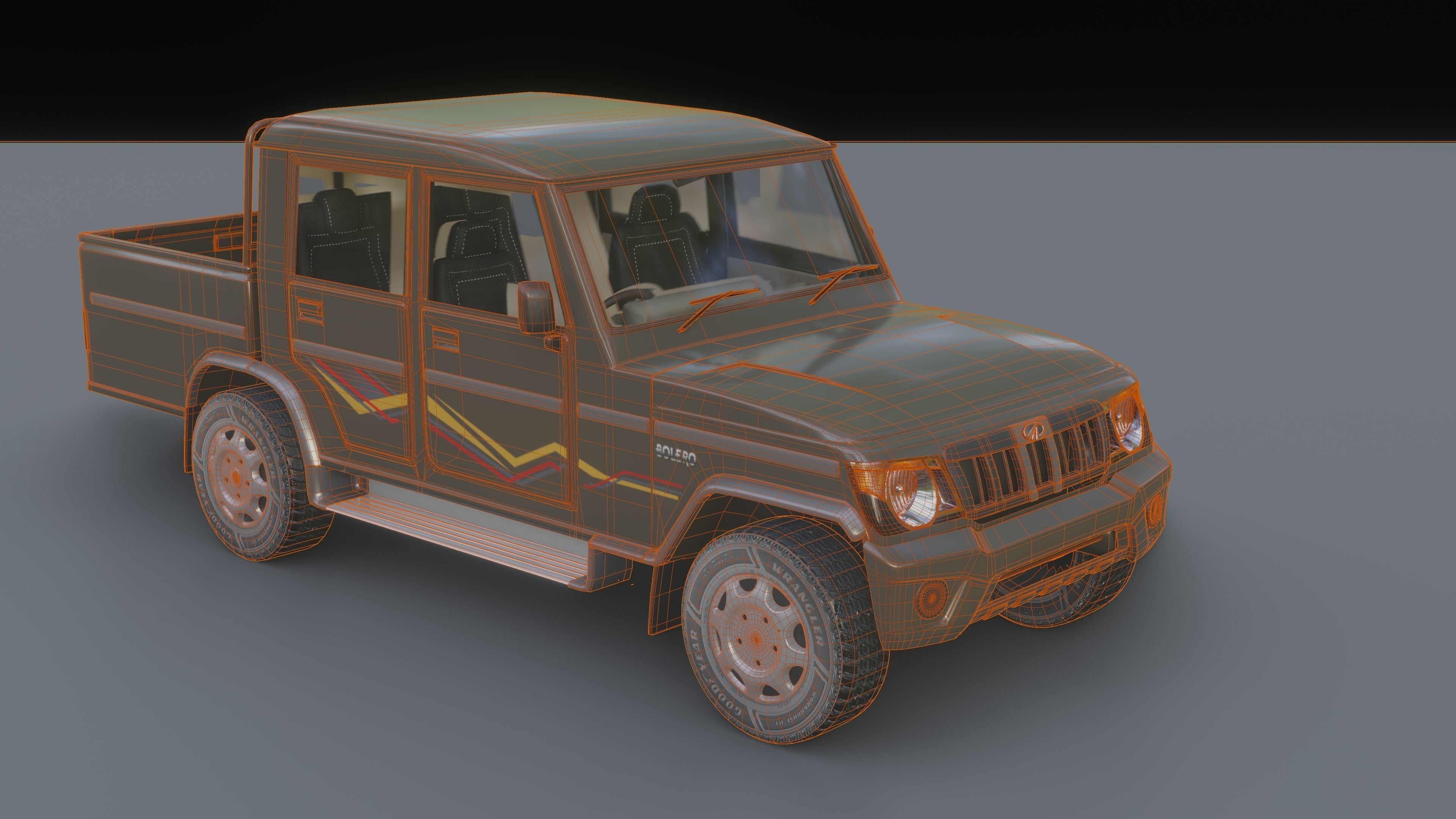 MAHINDRA BOLERO CAMPER 3D model | CGTrader