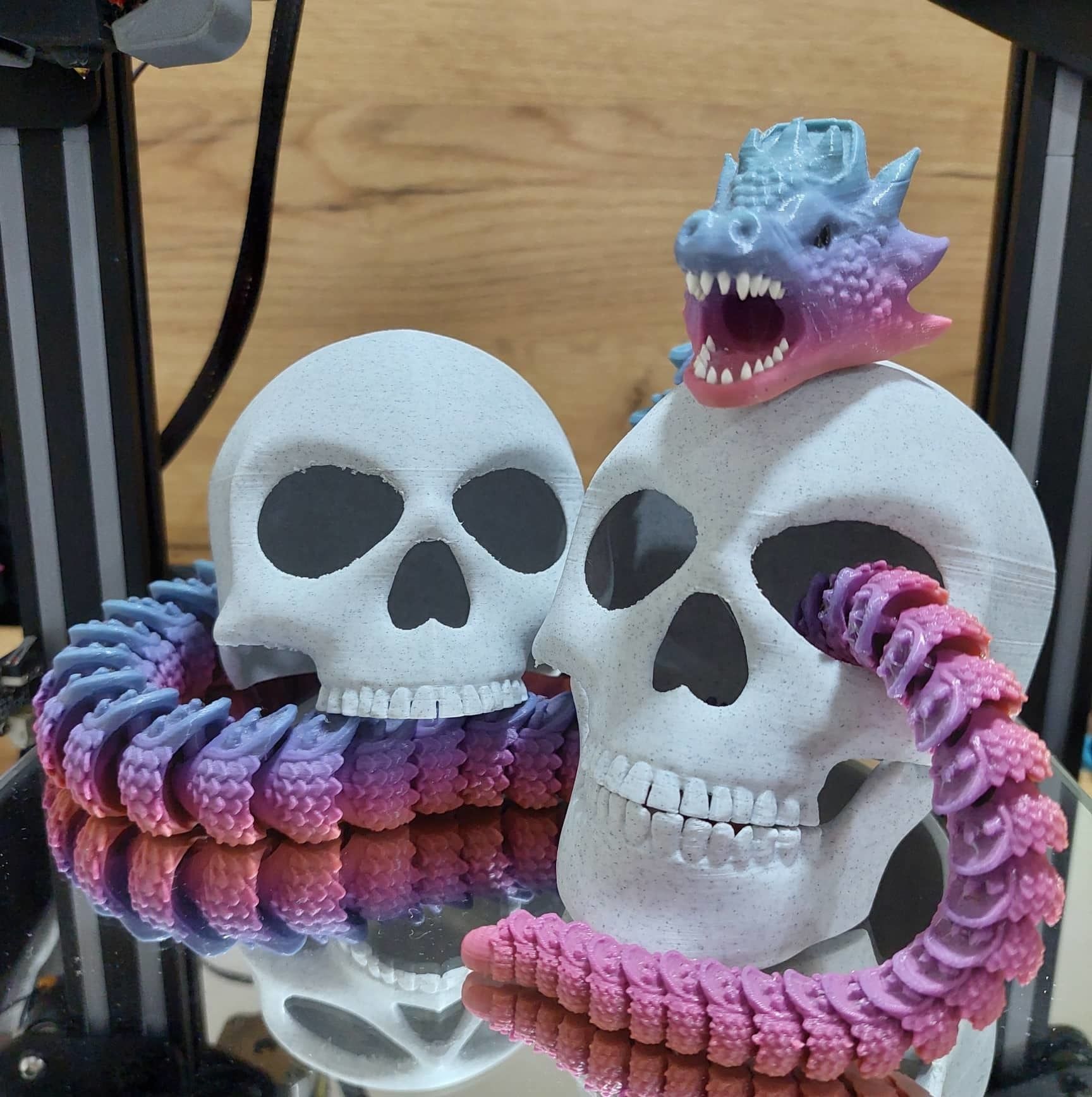 Articulated skull with moving jaw 3D model 3D printable | CGTrader