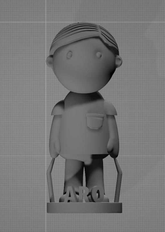 Mini-characters girl in cage 3D model 3D printable | CGTrader