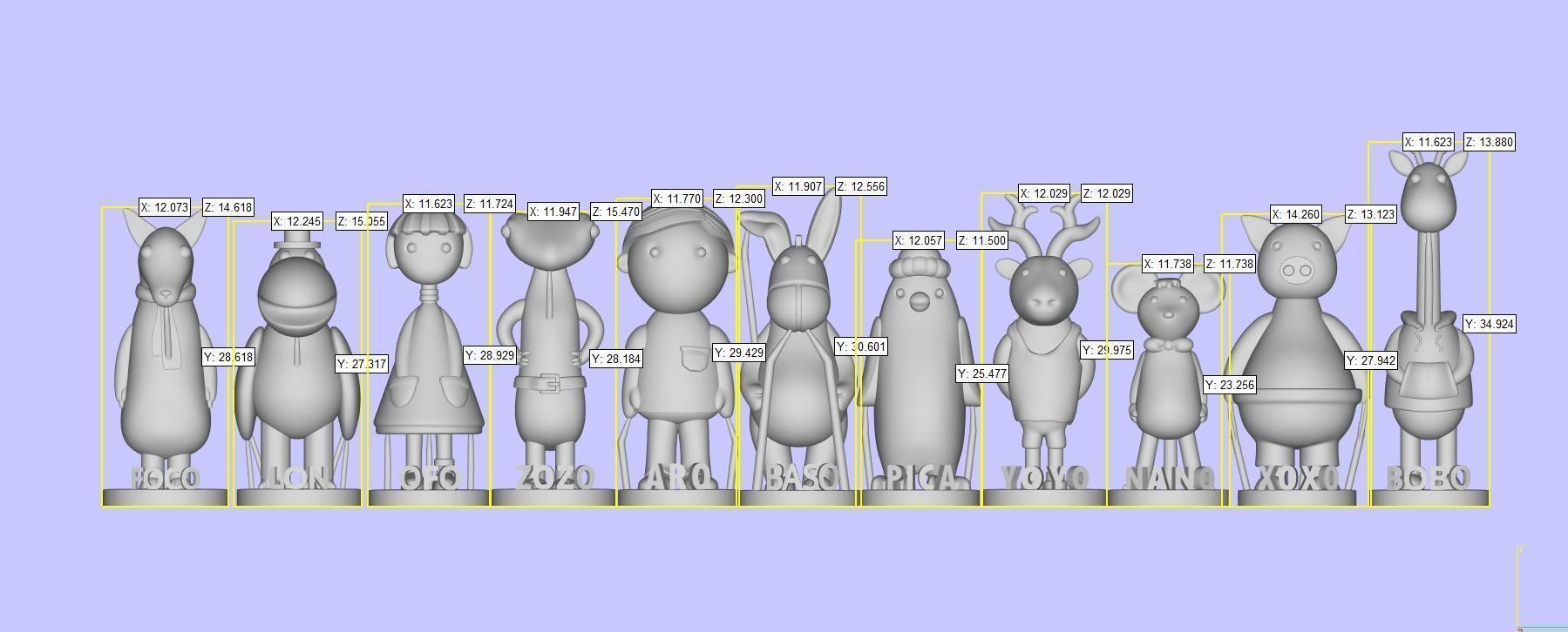 Mini-characters girl in cage 3D model 3D printable | CGTrader