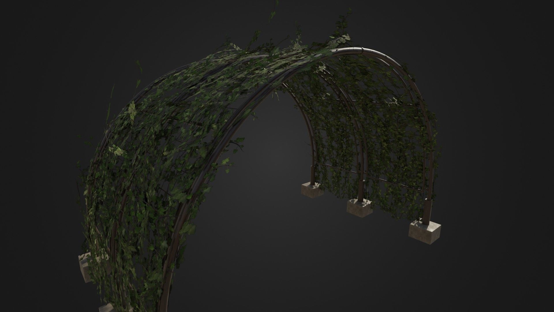 3D model Trellis with ivy VR / AR / low-poly | CGTrader