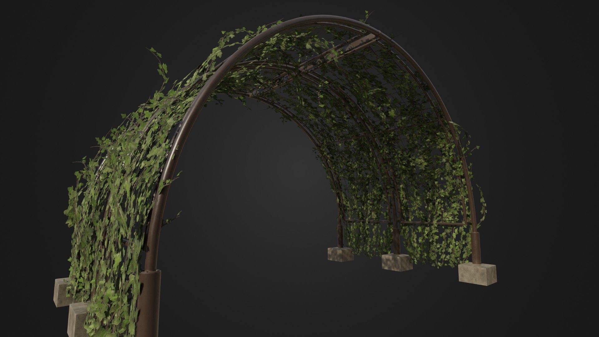 3D model Trellis with ivy VR / AR / low-poly | CGTrader