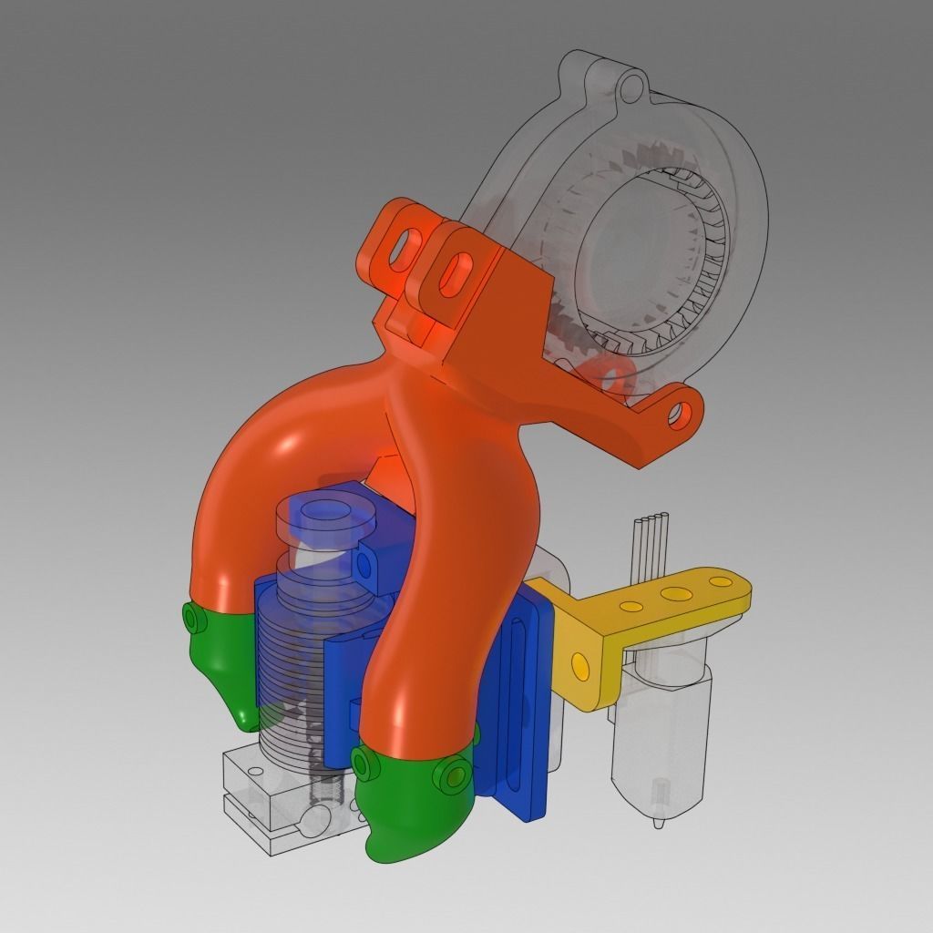 E3d V6 Hotend Mount 3d Model 3d Printable Cgtrader