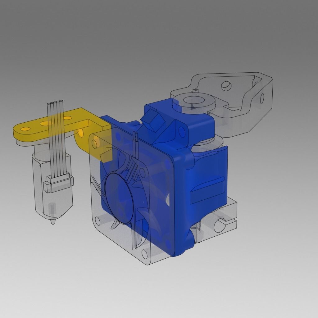E3D V6 HOTEND MOUNT 3D model 3D printable | CGTrader