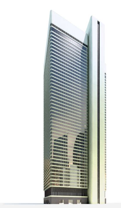 Modern Sleek Skyscraper 3D model | CGTrader
