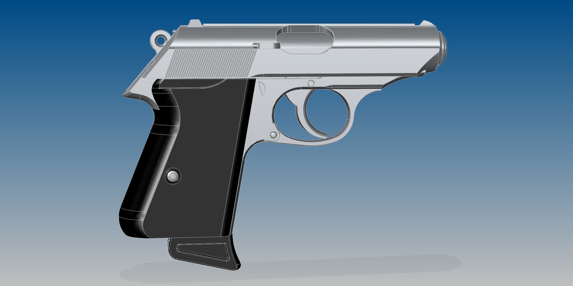 Walther PPK 3D model | CGTrader