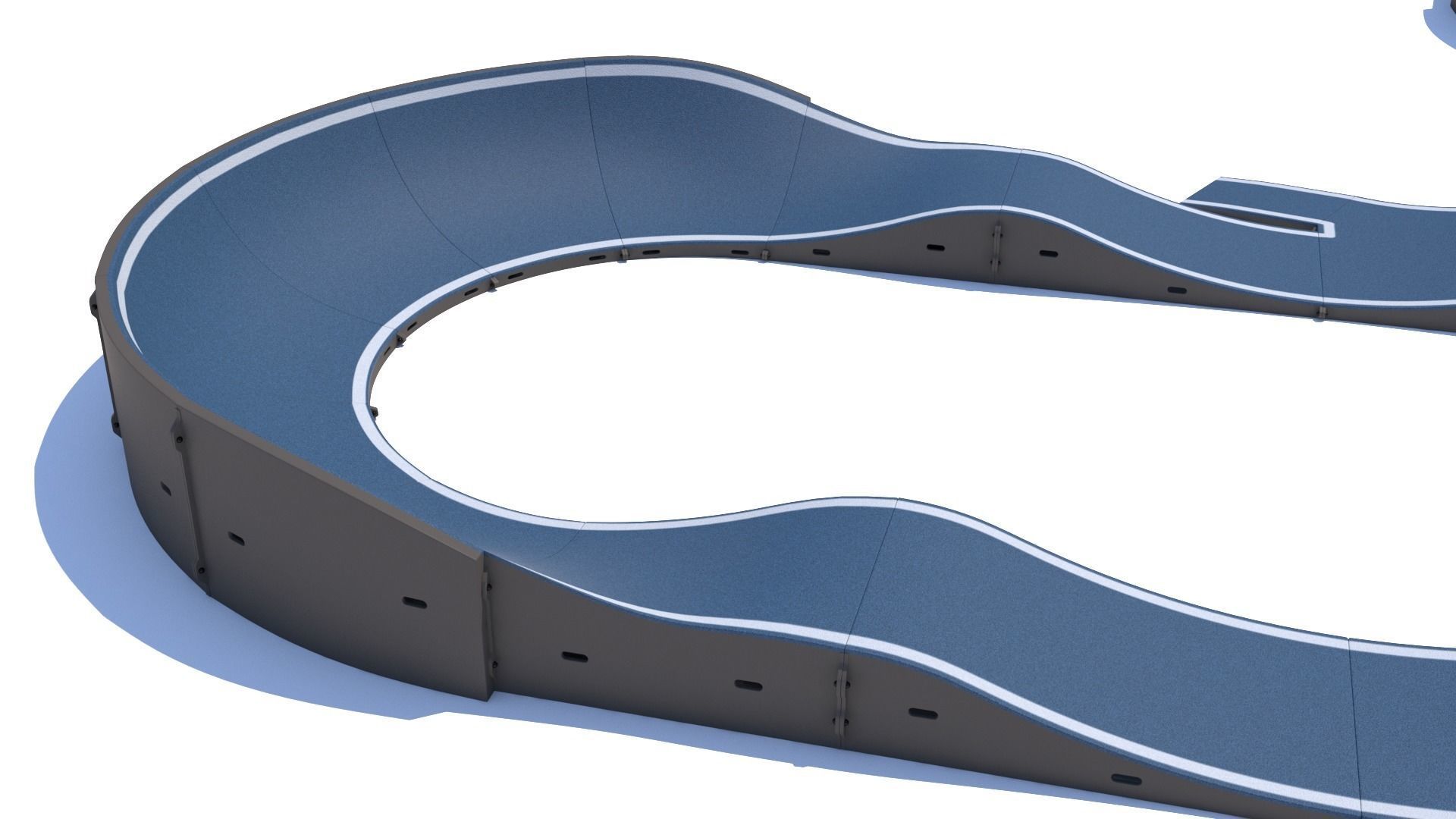 Pump Track Modular 3D model | CGTrader