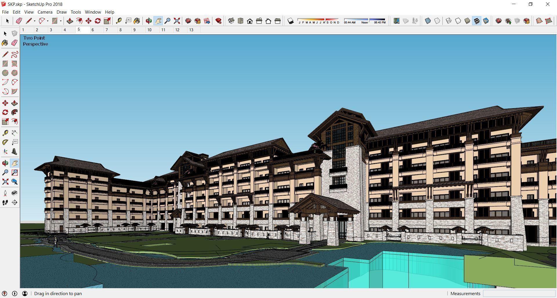 Sketchup Hotel K8 3D model | CGTrader