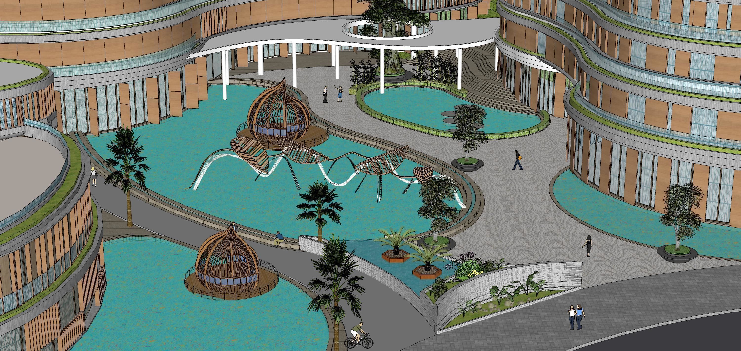 Sketchup Hotel T2 3D model | CGTrader