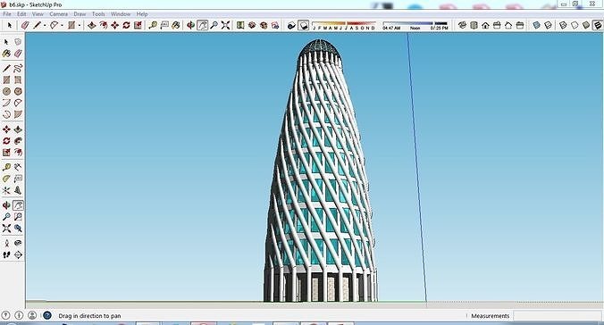 Sketchup Tower B6 free 3D model | CGTrader