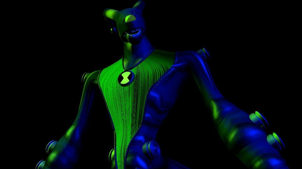 Feedback 3d Model - Ben 10 Omniverse - Pack of 2 models 3D model rigged ...
