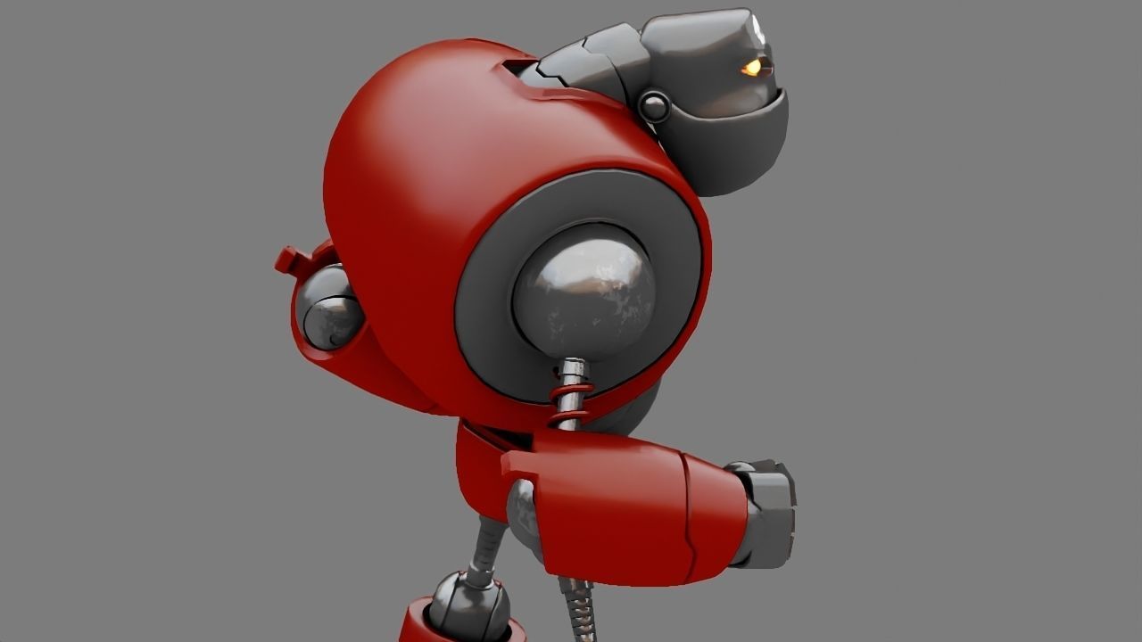 Crazy Frog Robot rigged character 3D model rigged | CGTrader