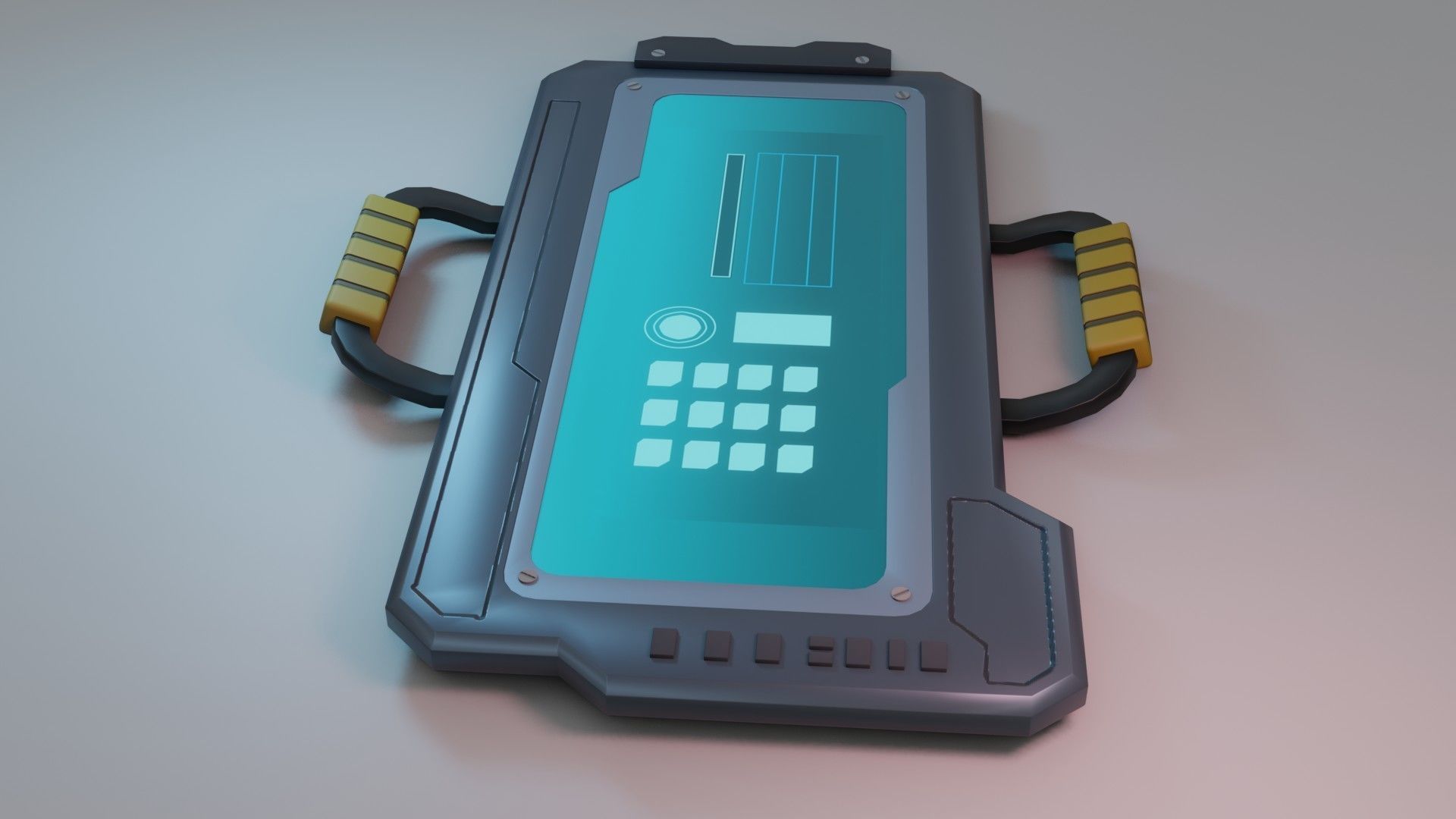 3D model Sci-Fi Tablet - Low Poly - Game Ready - PBR VR / AR / low-poly ...