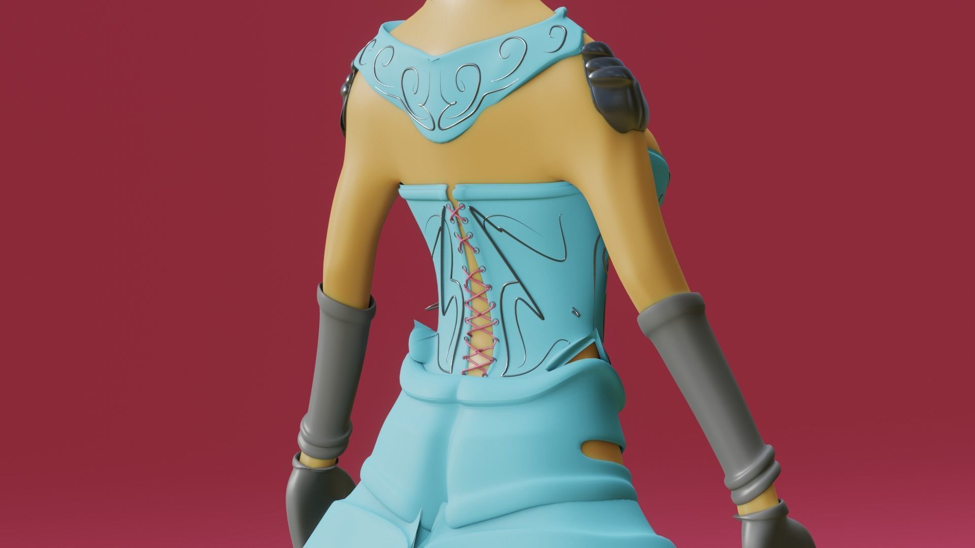 medieval princess game character free 3D model animated | CGTrader