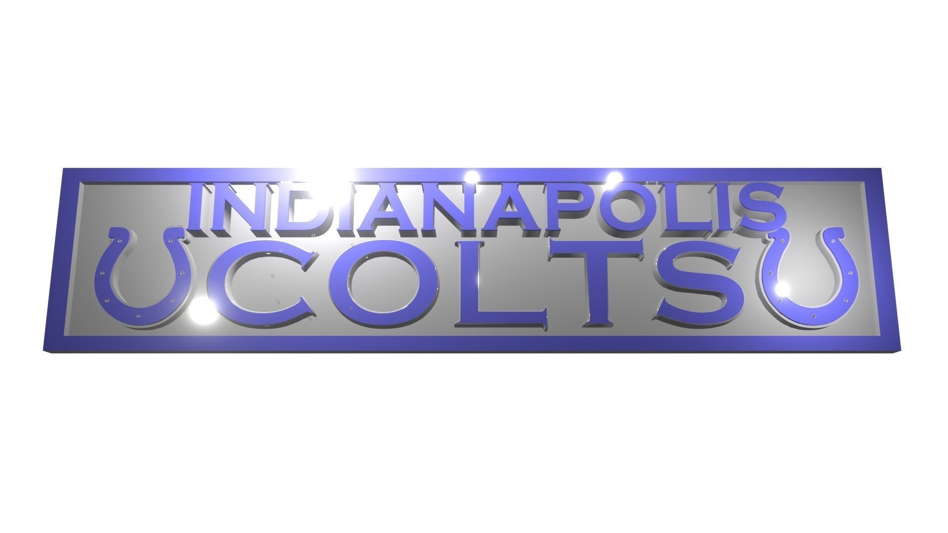 Colts - Indianapolis banner 3D model | CGTrader