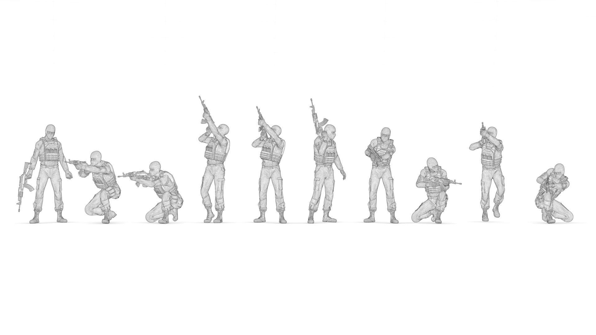 Terrorist 01 3D model 3D printable | CGTrader