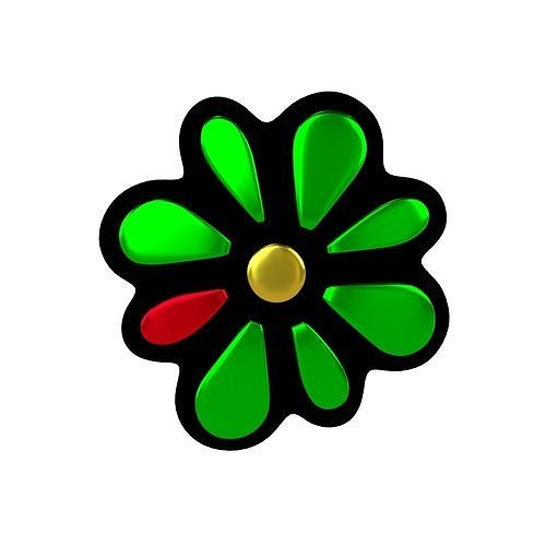 ICQ Logo v1 002 free VR / AR / low-poly 3D model | CGTrader