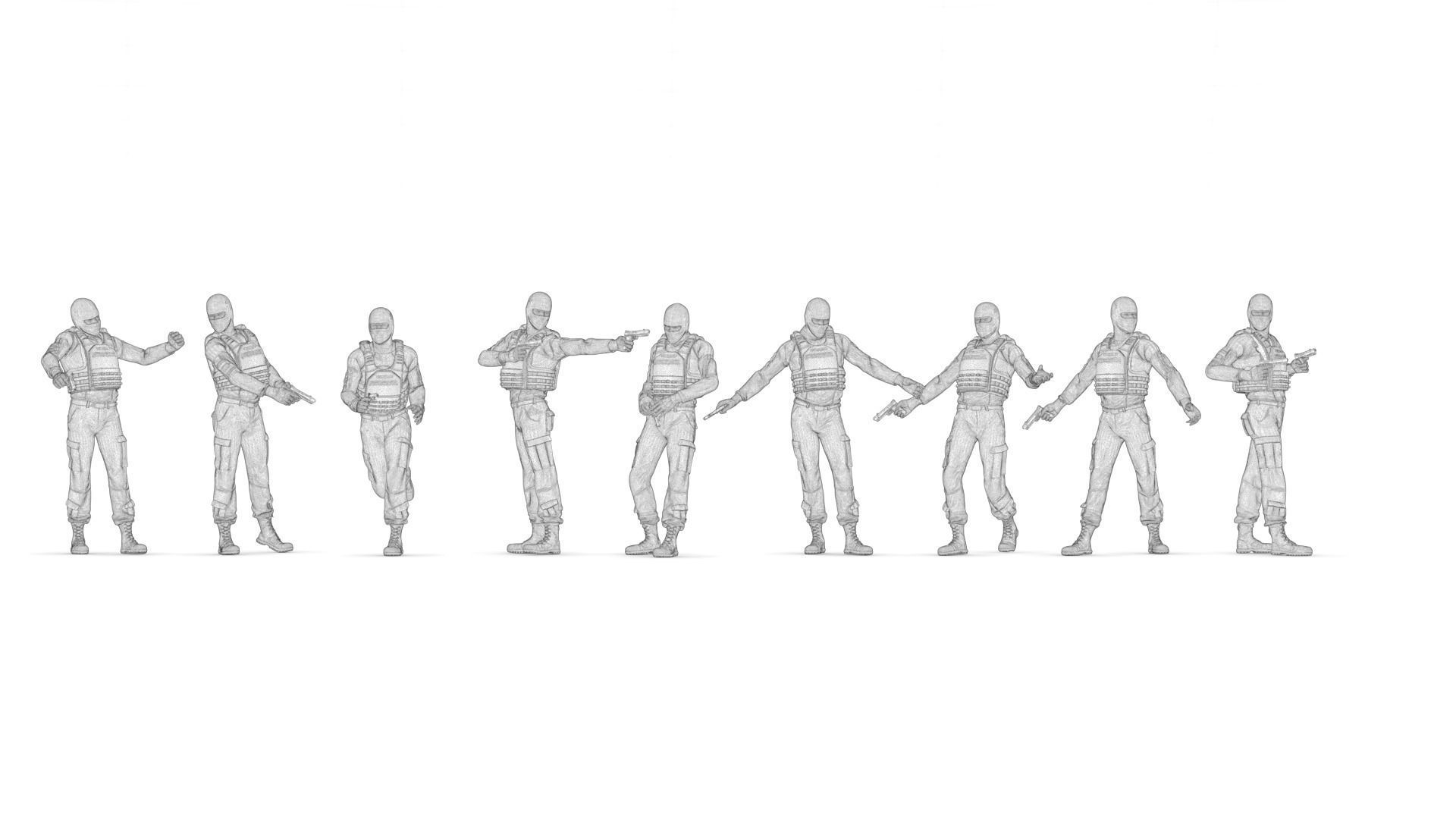 Terrorist 03 3D model 3D printable | CGTrader