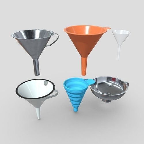 3D model Funnel Pack VR / AR / low-poly | CGTrader