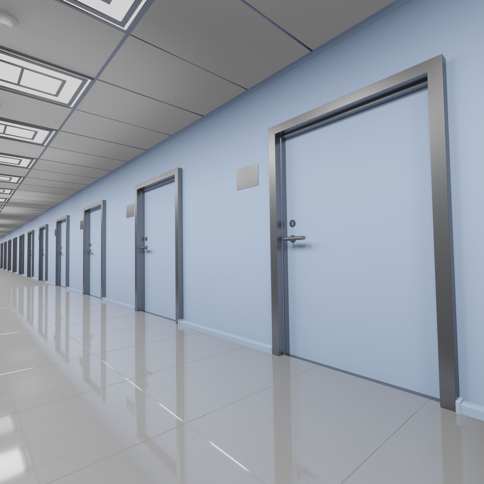 Matrix Hallway 3D model | CGTrader