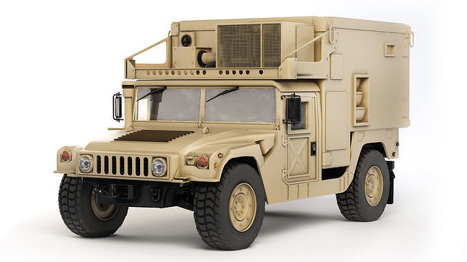 Humvee Military M1113 Shelter 2005 3D model | CGTrader