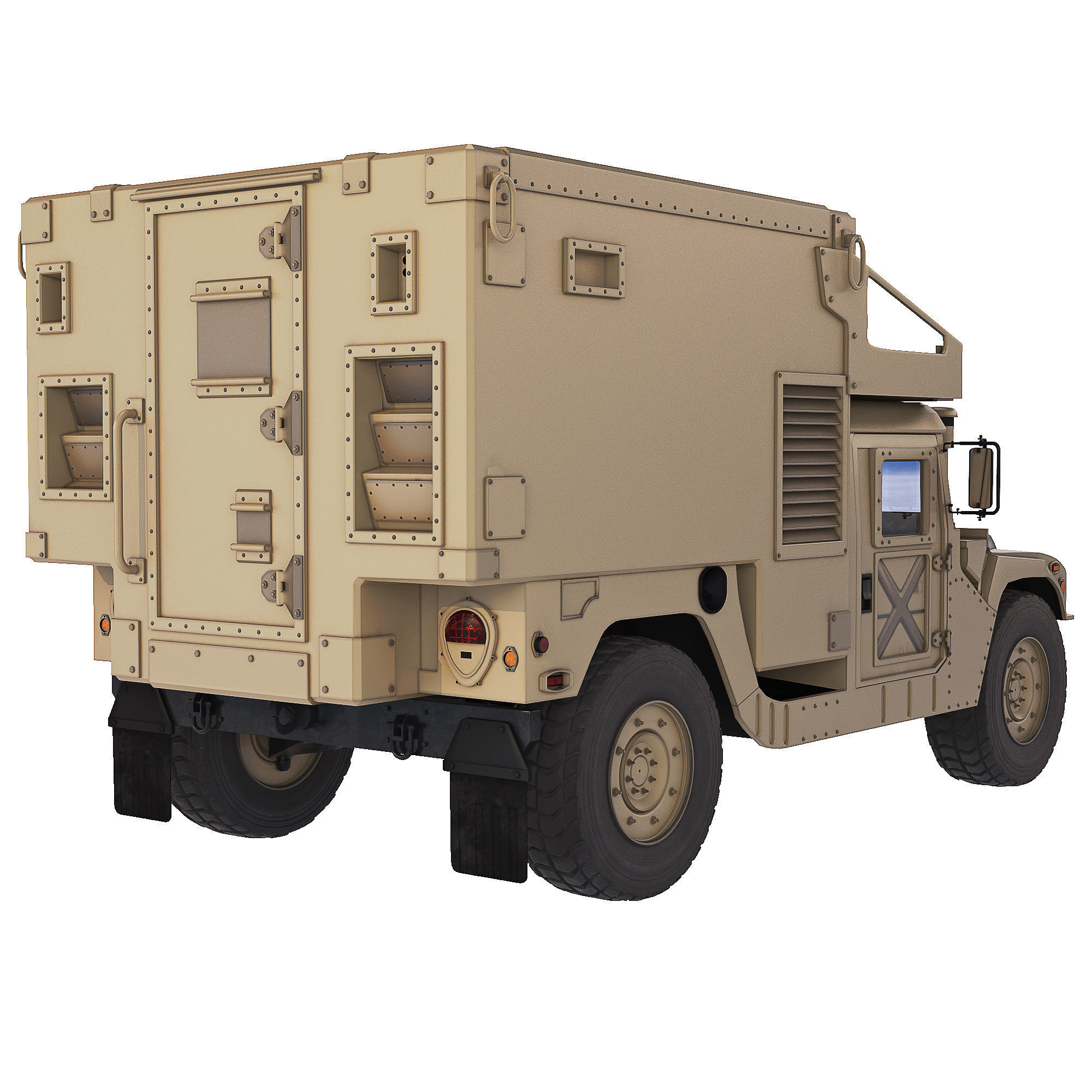 Humvee Military M1113 Shelter 2005 3D model | CGTrader