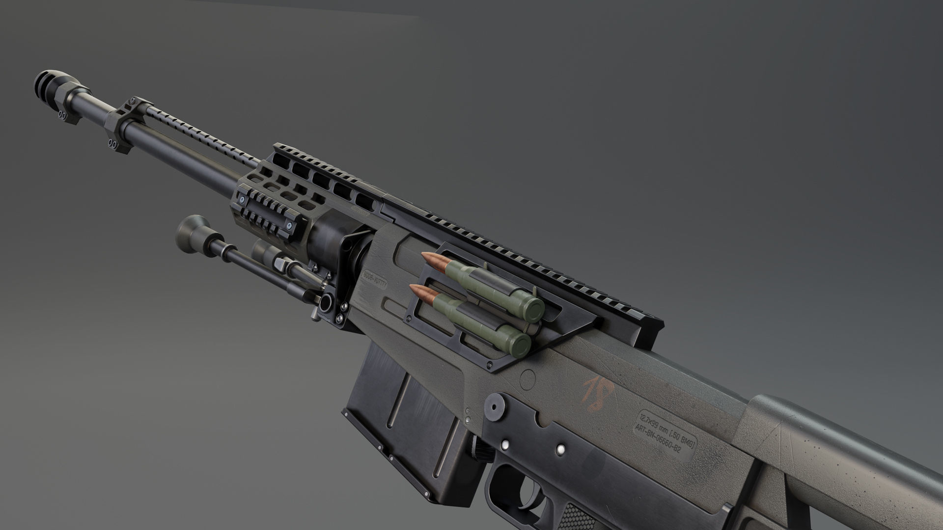 3D model Rifle AS 50 VR / AR / low-poly | CGTrader