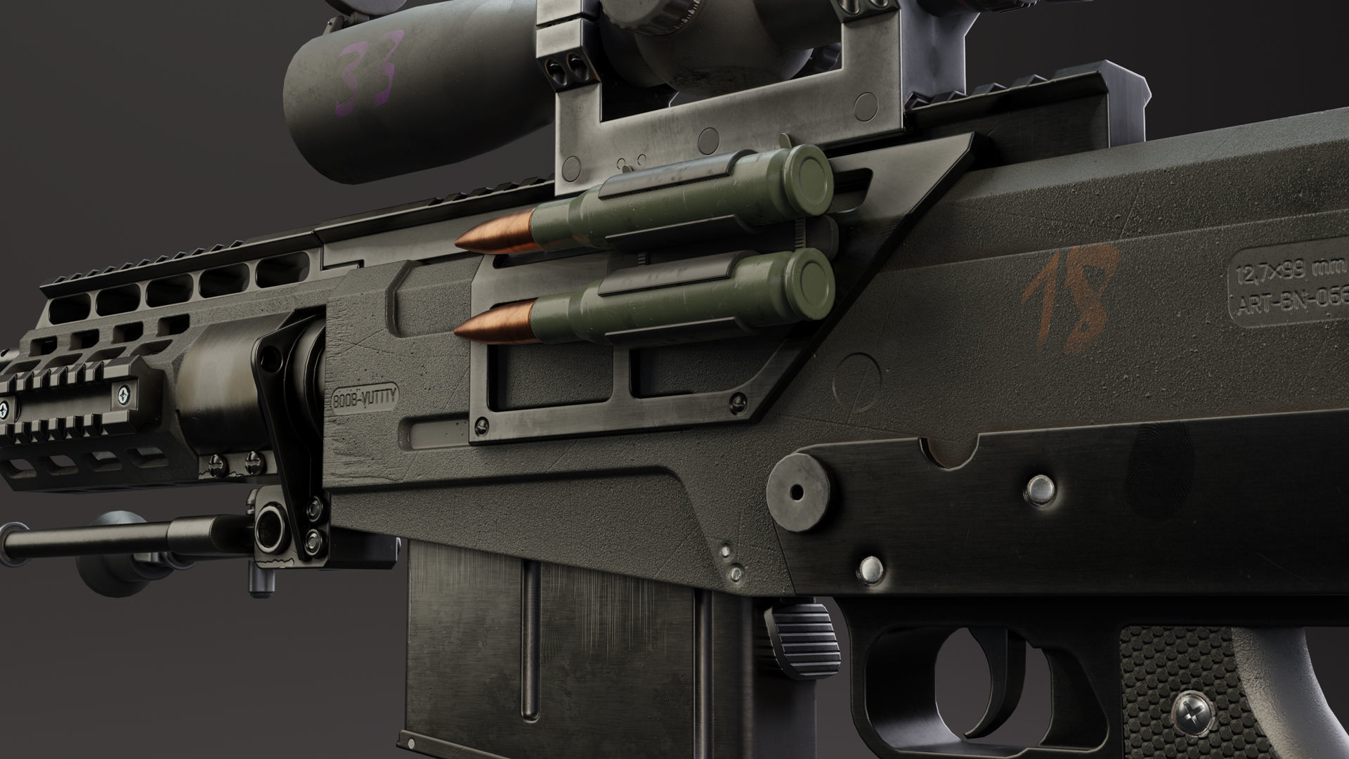 3D model Rifle AS 50 VR / AR / low-poly | CGTrader