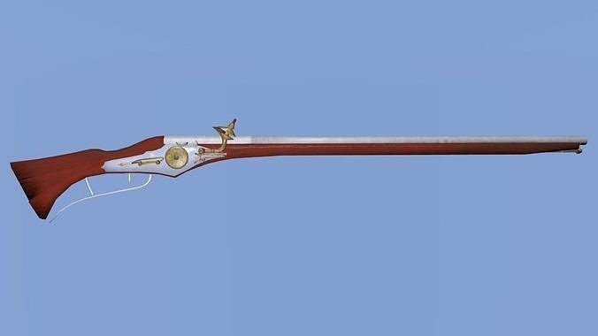 16th Century Wheellock Rifle 3D model rigged | CGTrader