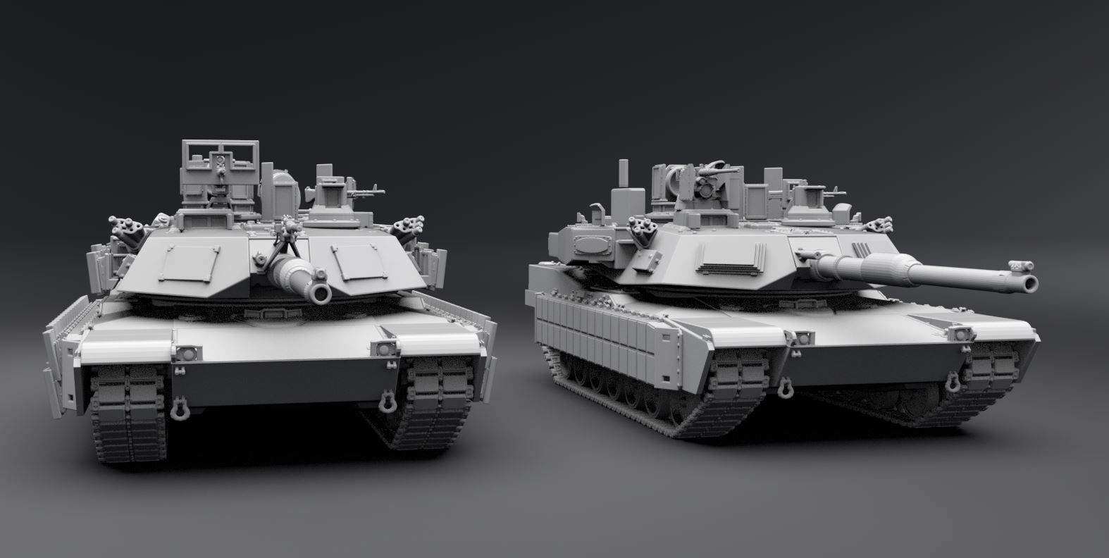 Abrams Tusk and Trophy Scale model 3D model 3D printable | CGTrader