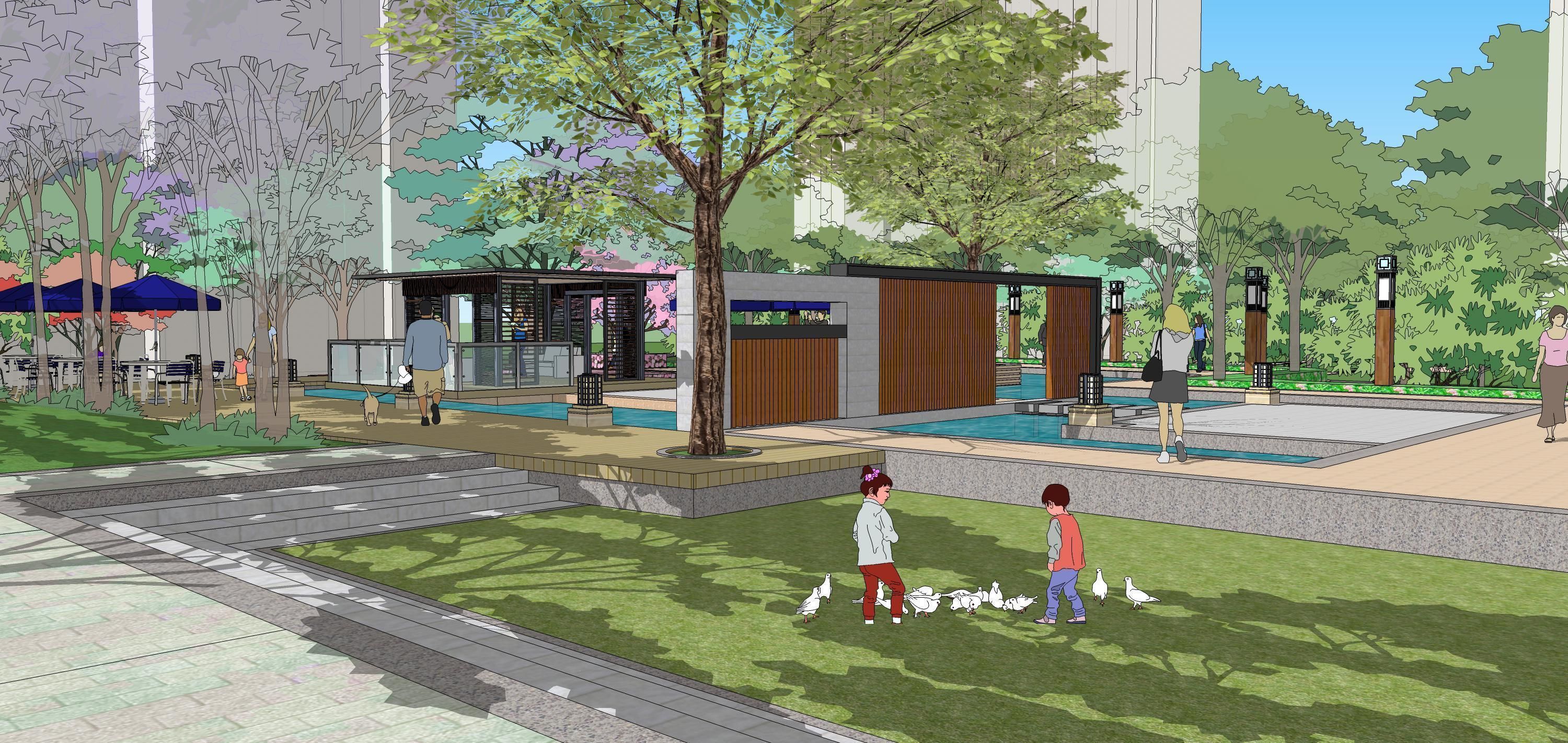 Sketchup Landscape Park 186 3D model | CGTrader