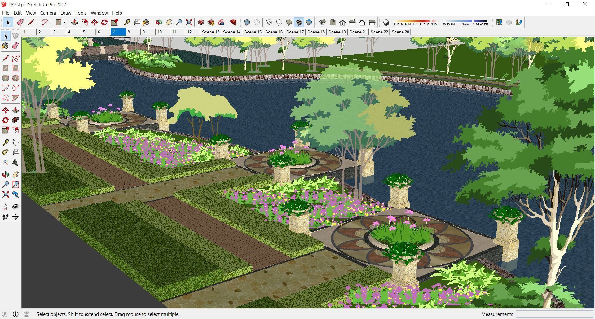 Sketchup Landscape Park 189 3D model | CGTrader